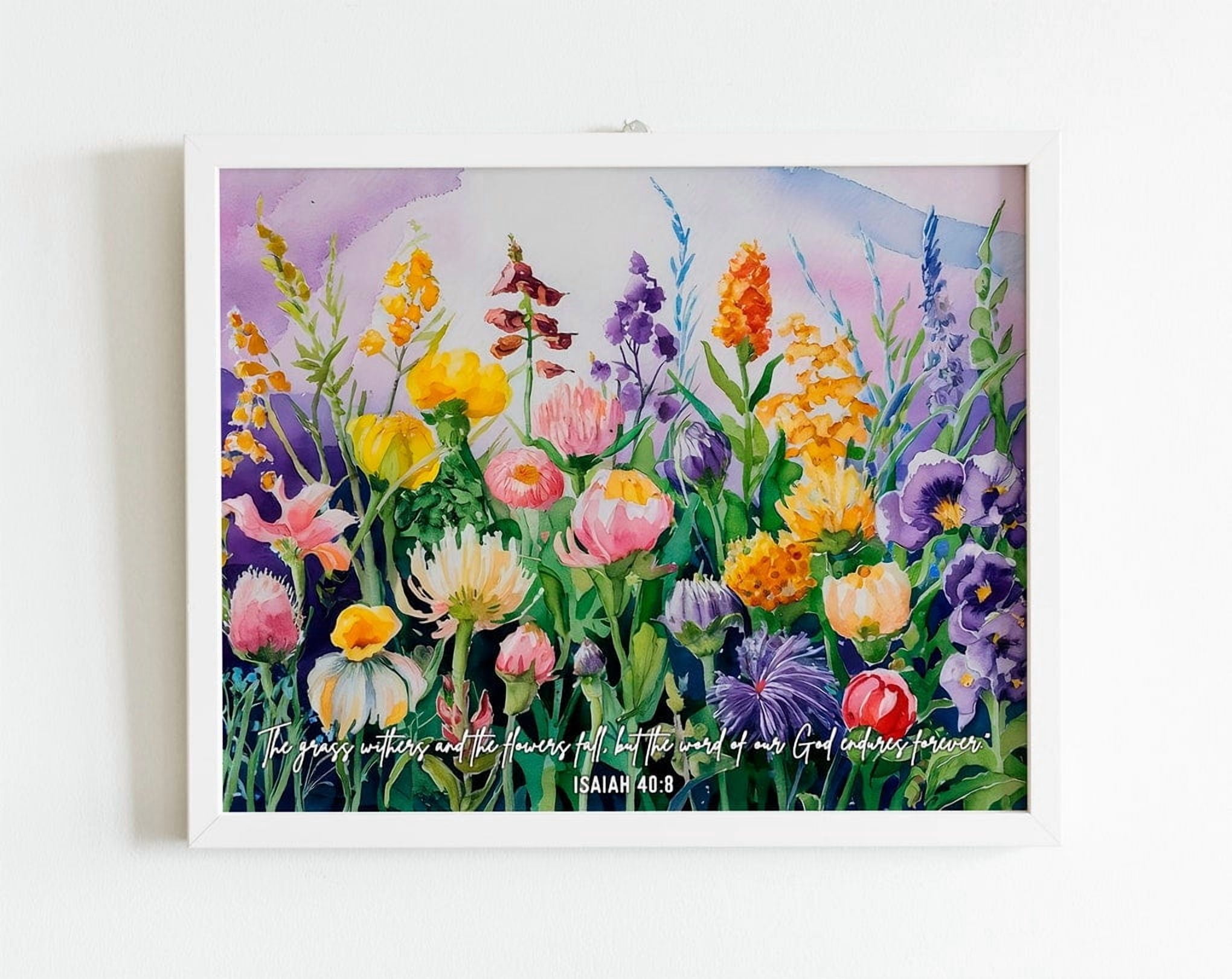 Miluva Flowers, Floral Bible Verse, Wildflower, Religious Flower Garden ...