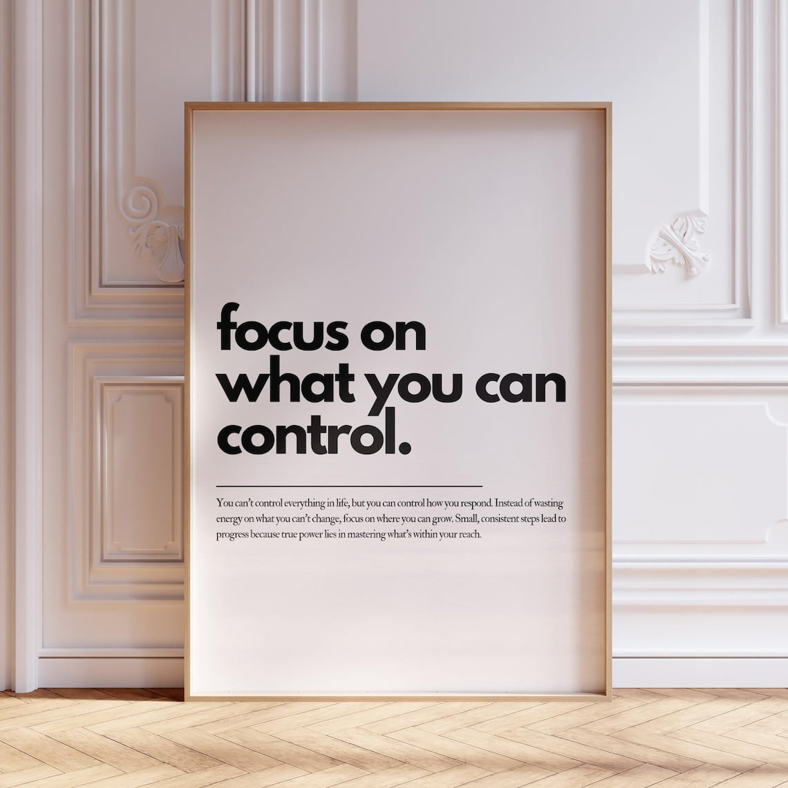 Miluva Focus On What You Can Control, Inspirational Wall Art ...