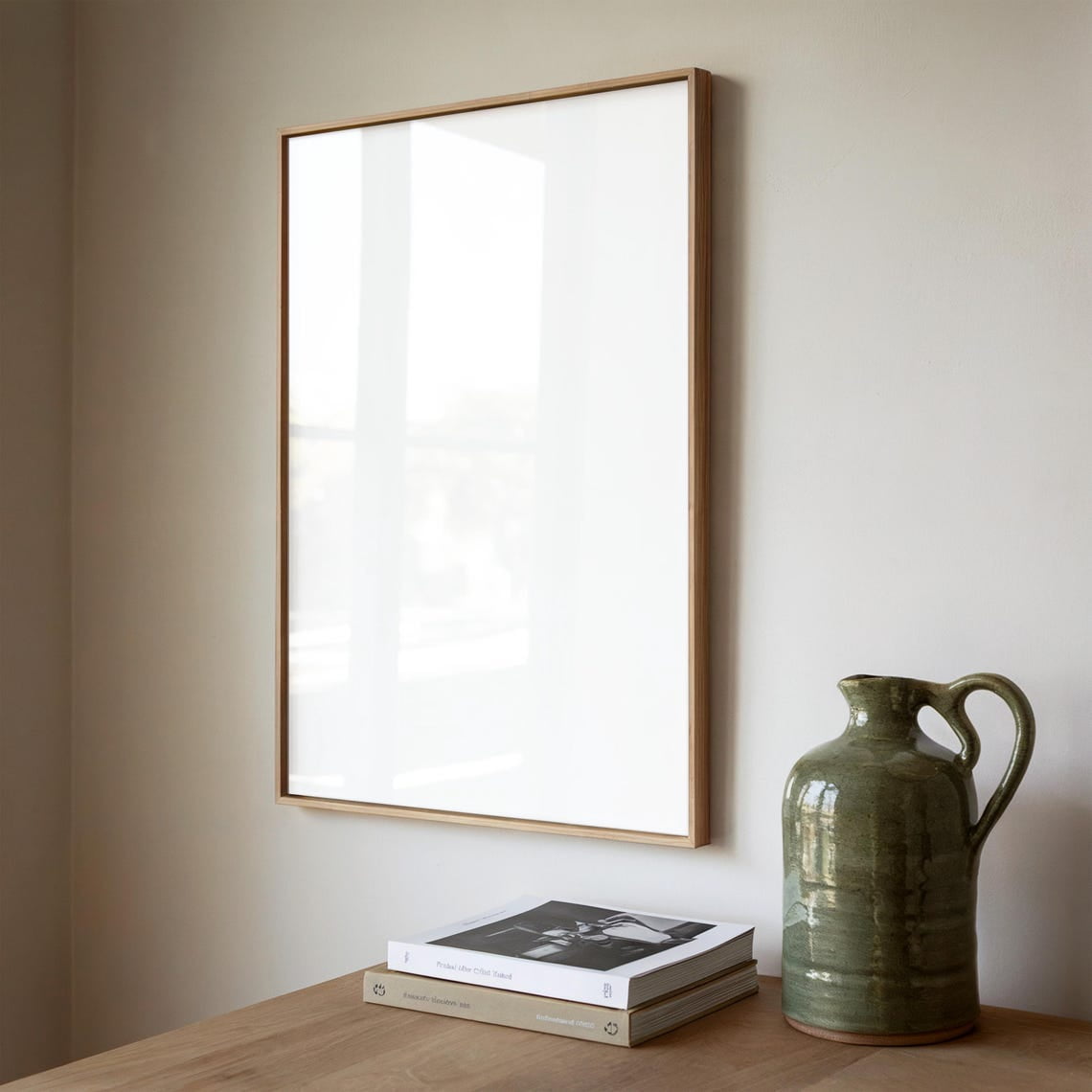 Miluva Frame Mockup For Posters Reflection, Simple Mockup On Wall In ...