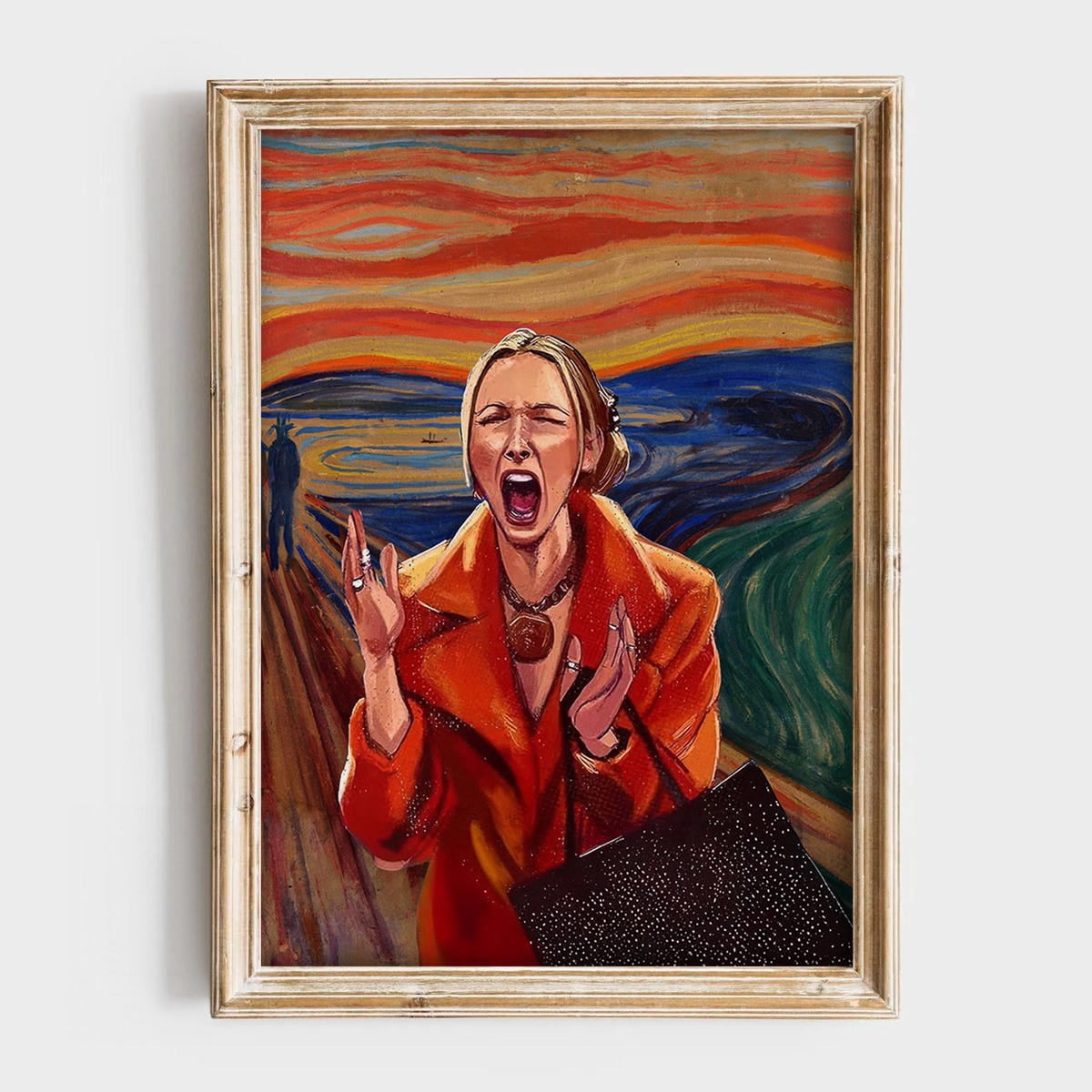 Miluva Friends poster phoebe buffay scream wall art edvard munch famous ...