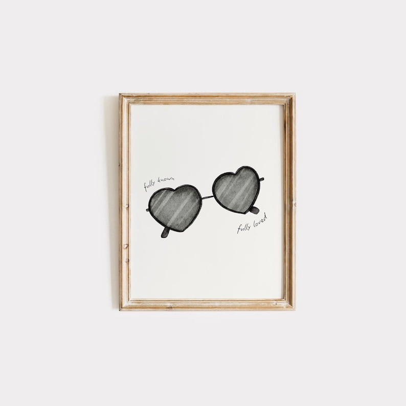 Miluva Fully Known Fully Loved Christian Wall Art Trendy Prints With ...