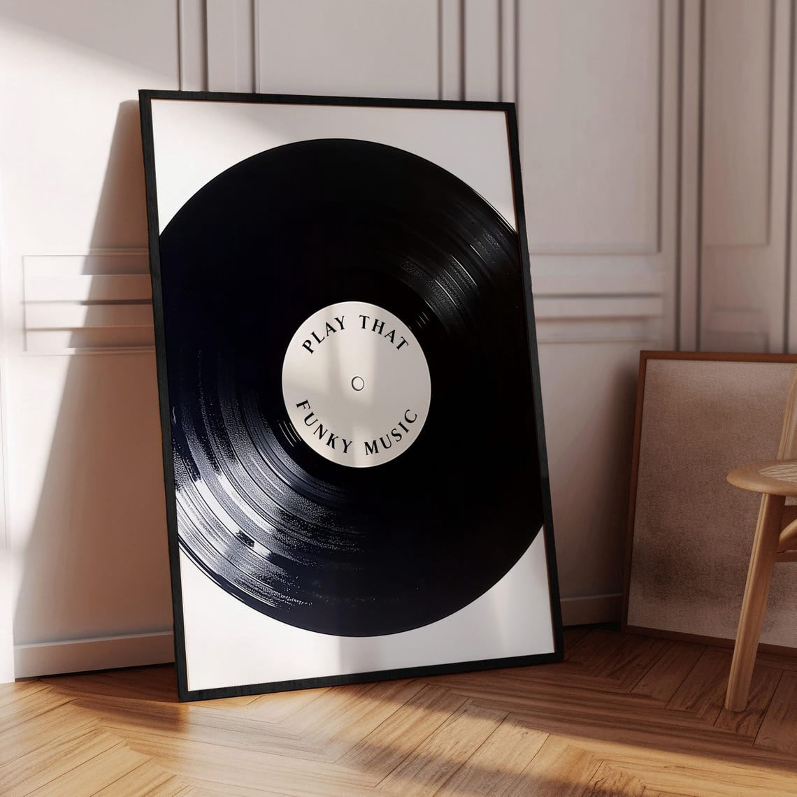 Miluva Funky Music Vinyl Print - Retro Record Wall Art, 70S Music ...