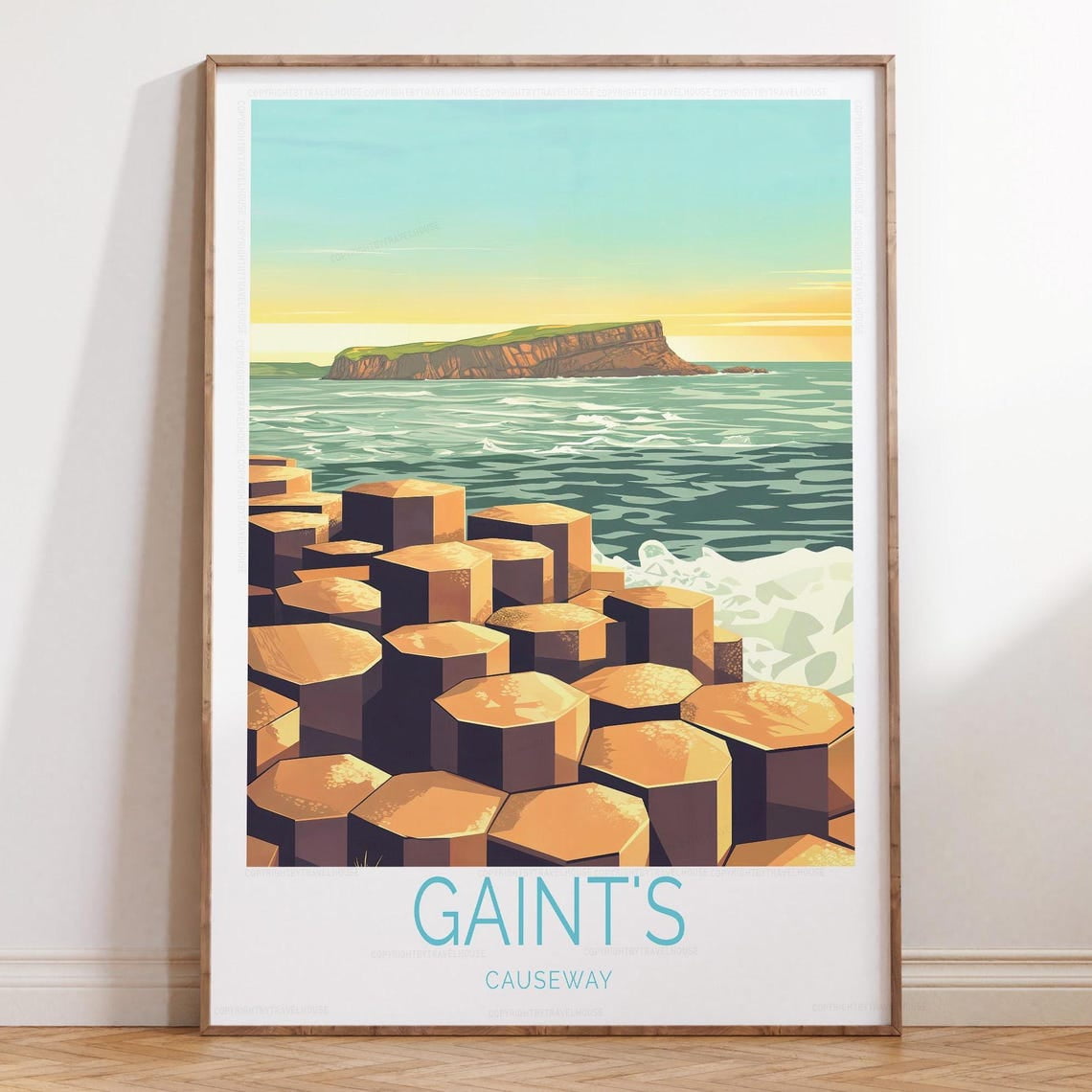 Miluva Gaint'S Causeway Travel Wall Art, Gaint'S Travel Poster ...