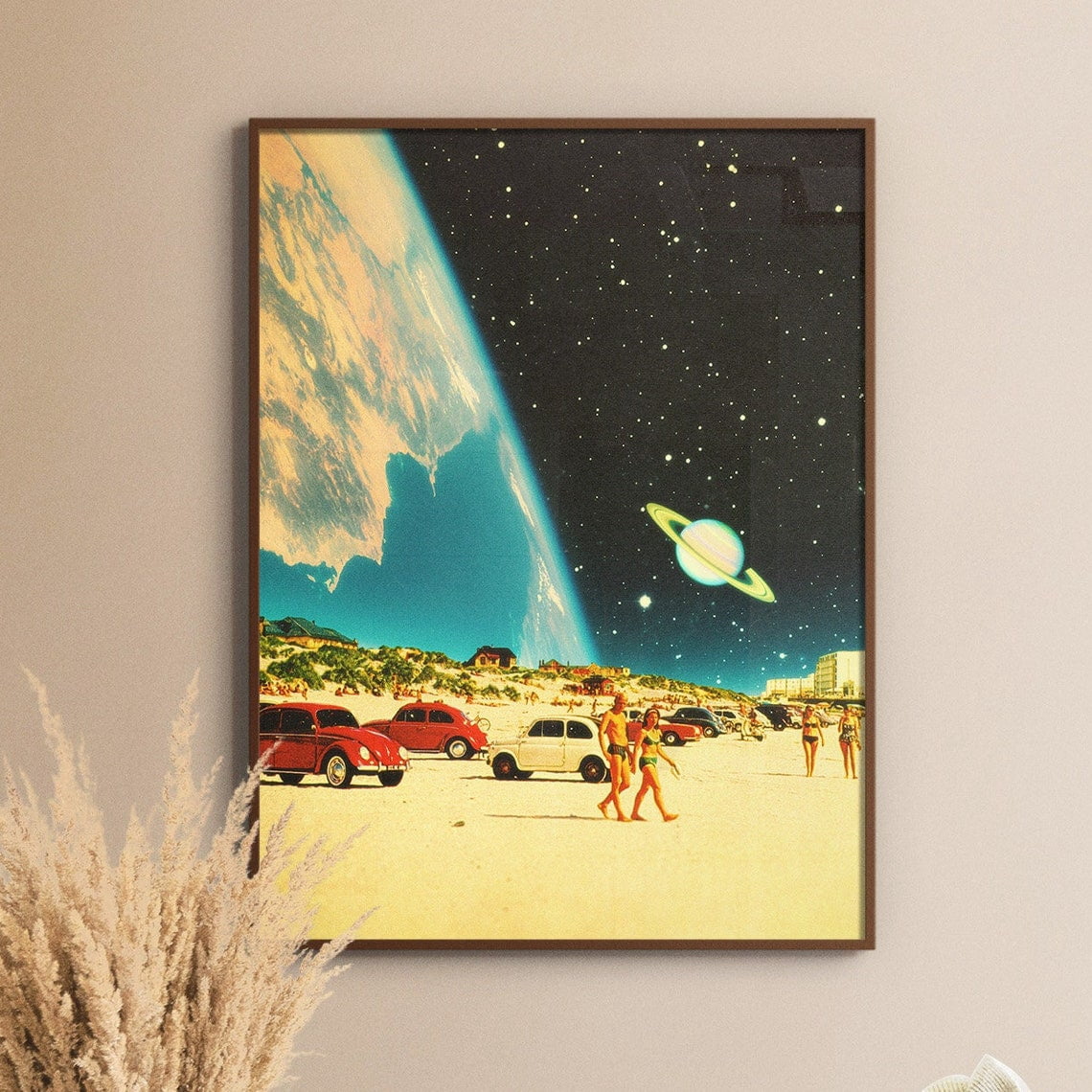 Miluva Galaxy Beach Retro Futuristic Art Space Design Retro Sci-Fi ...