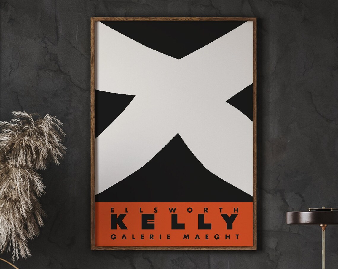 Miluva Galerie Maeght Exhibition Poster, Ellsworth Kelly Poster ...