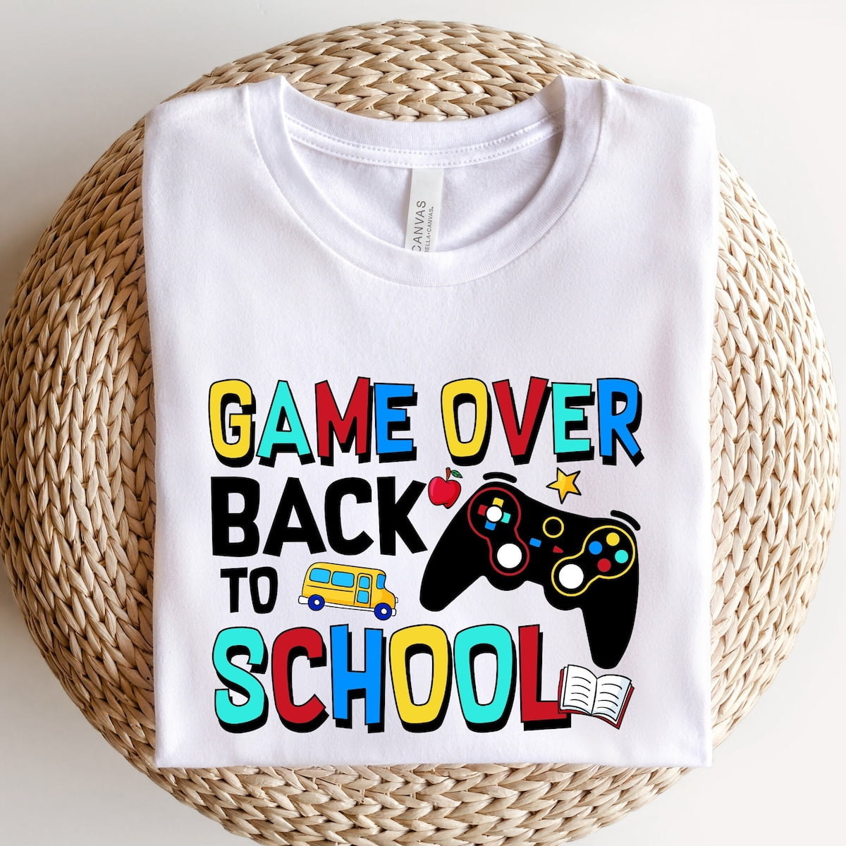 Miluva Game Over Back To School Shirt, Gamer Kid Shirt, Gamer School ...