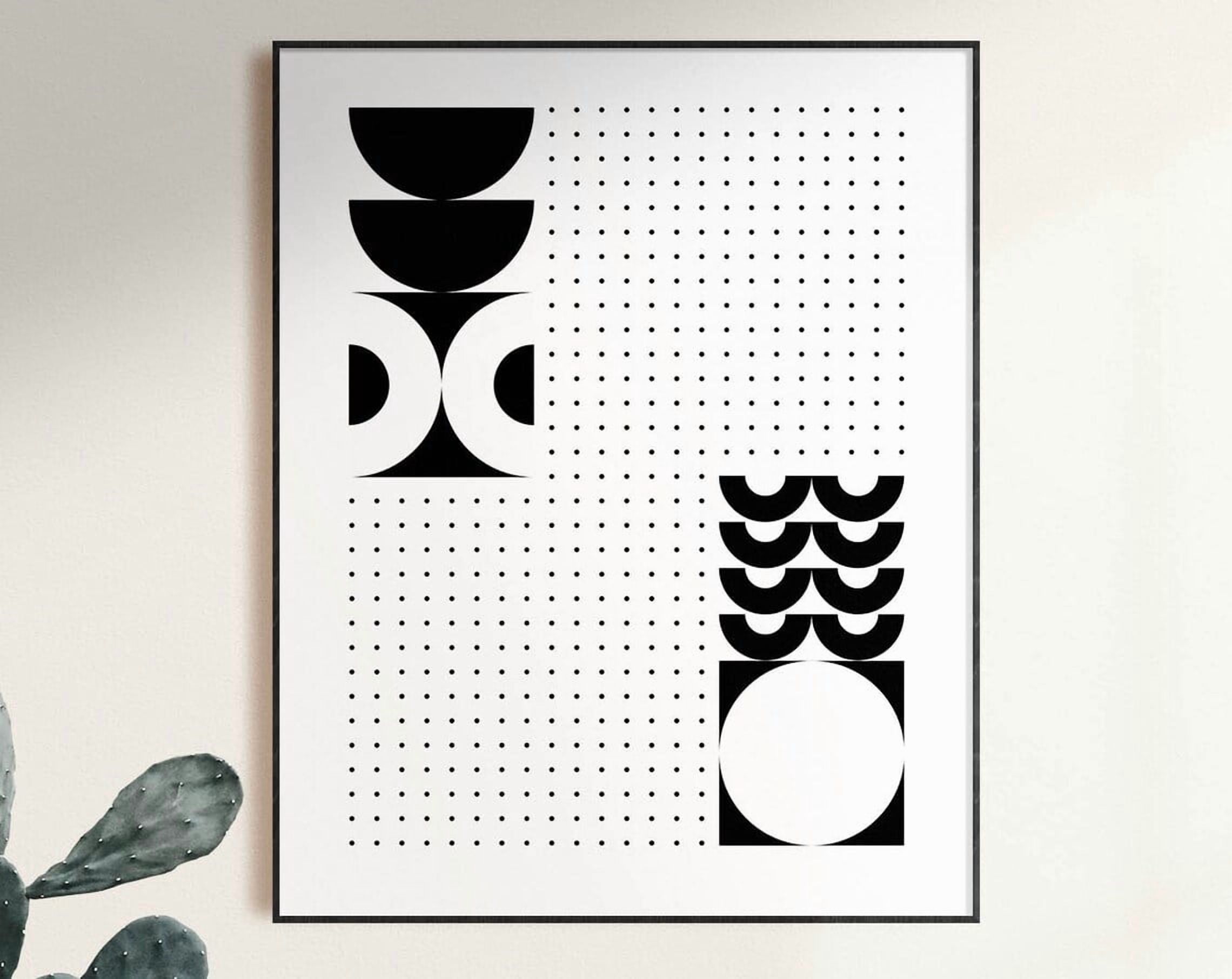 Miluva Geometric Pattern, Modern Geometric, Wall Art Design, Mid ...