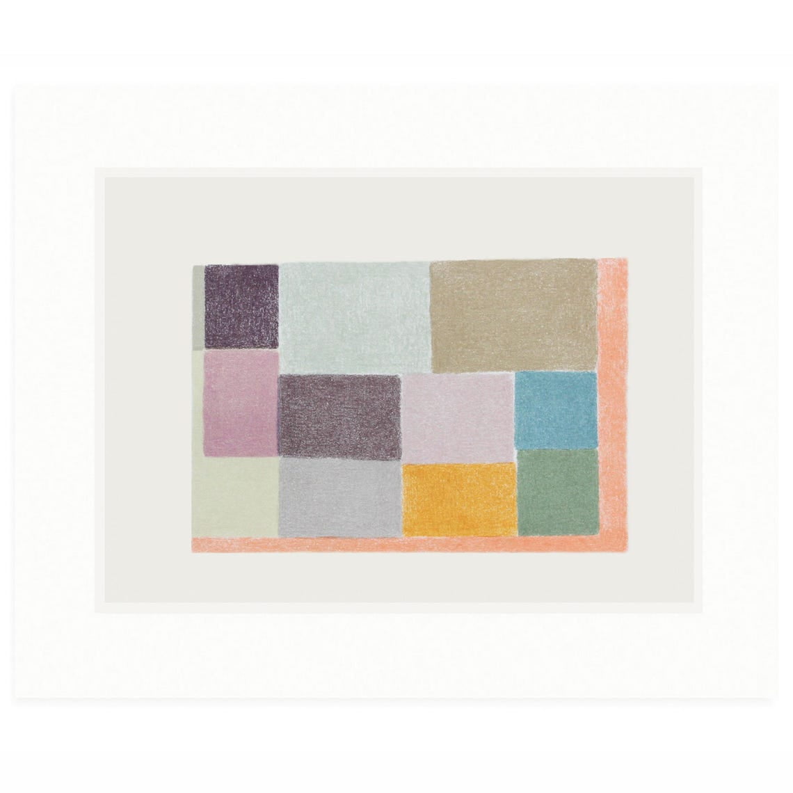 Miluva Geometric Screenprint, Handmade Printmaking, Original Handmade ...