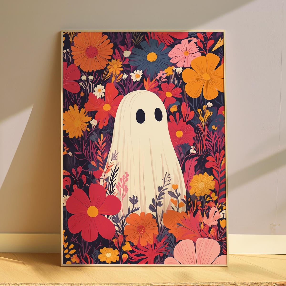 Miluva Ghost posters halloween print nursery wall art halloween poster ...