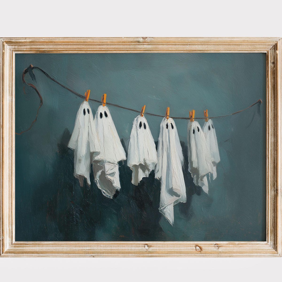 Miluva Ghost print – Halloween art – Halloween poster – Halloween ...