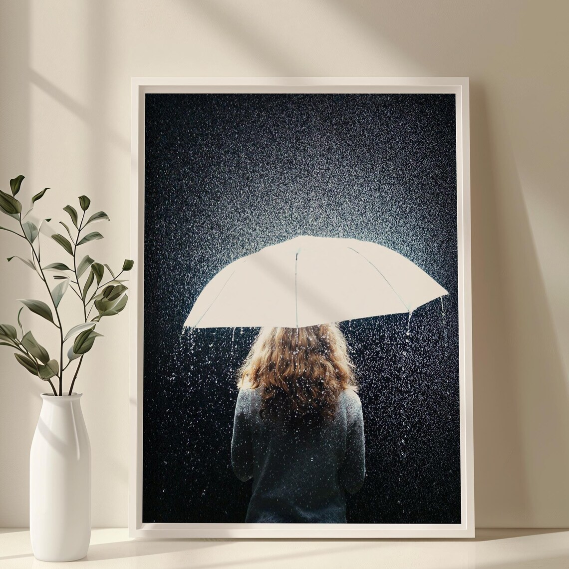 Miluva Girl In The Rain, Vintage Fashion Magazine Poster, Retro Fashion ...
