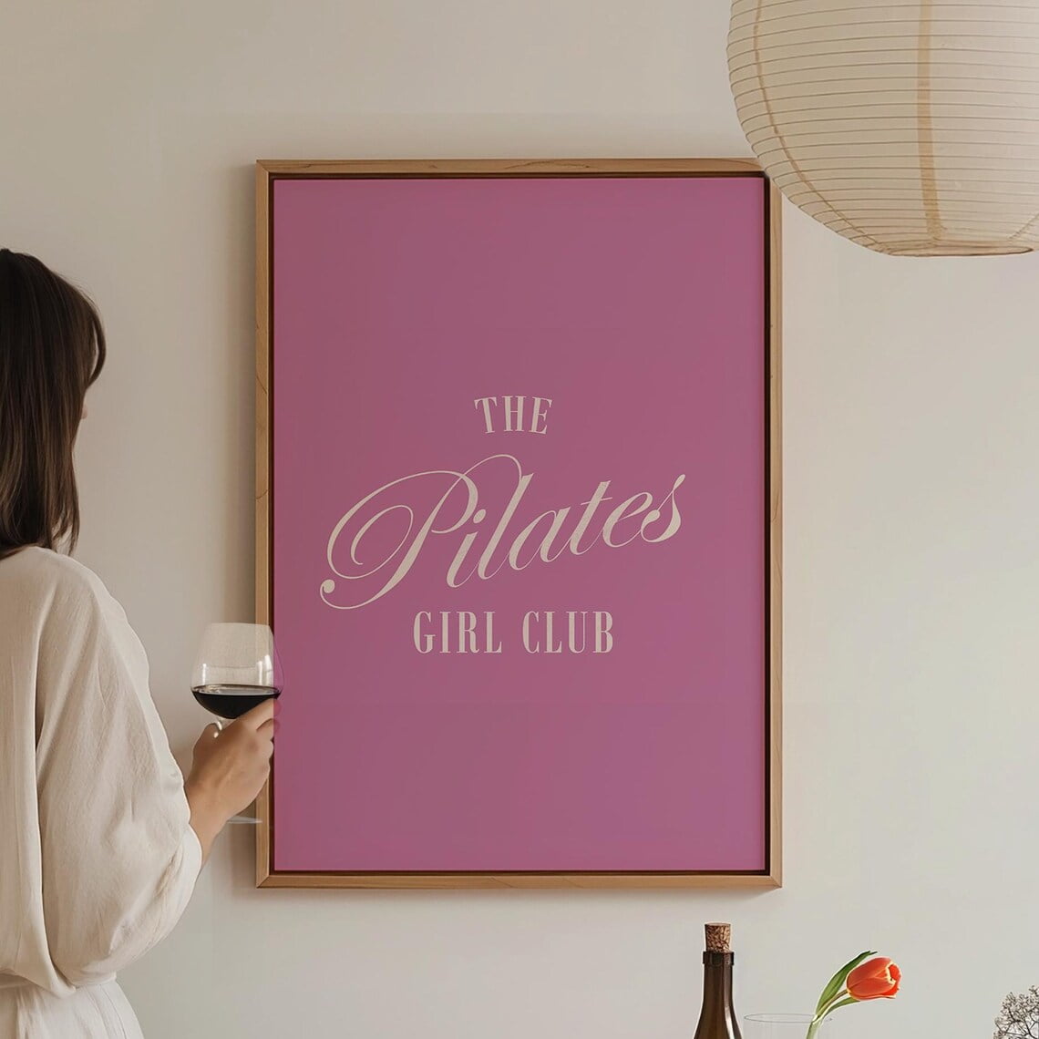 Miluva Girly Pilates Club Print - Cute Pilates Wall Art - Aesthetic ...