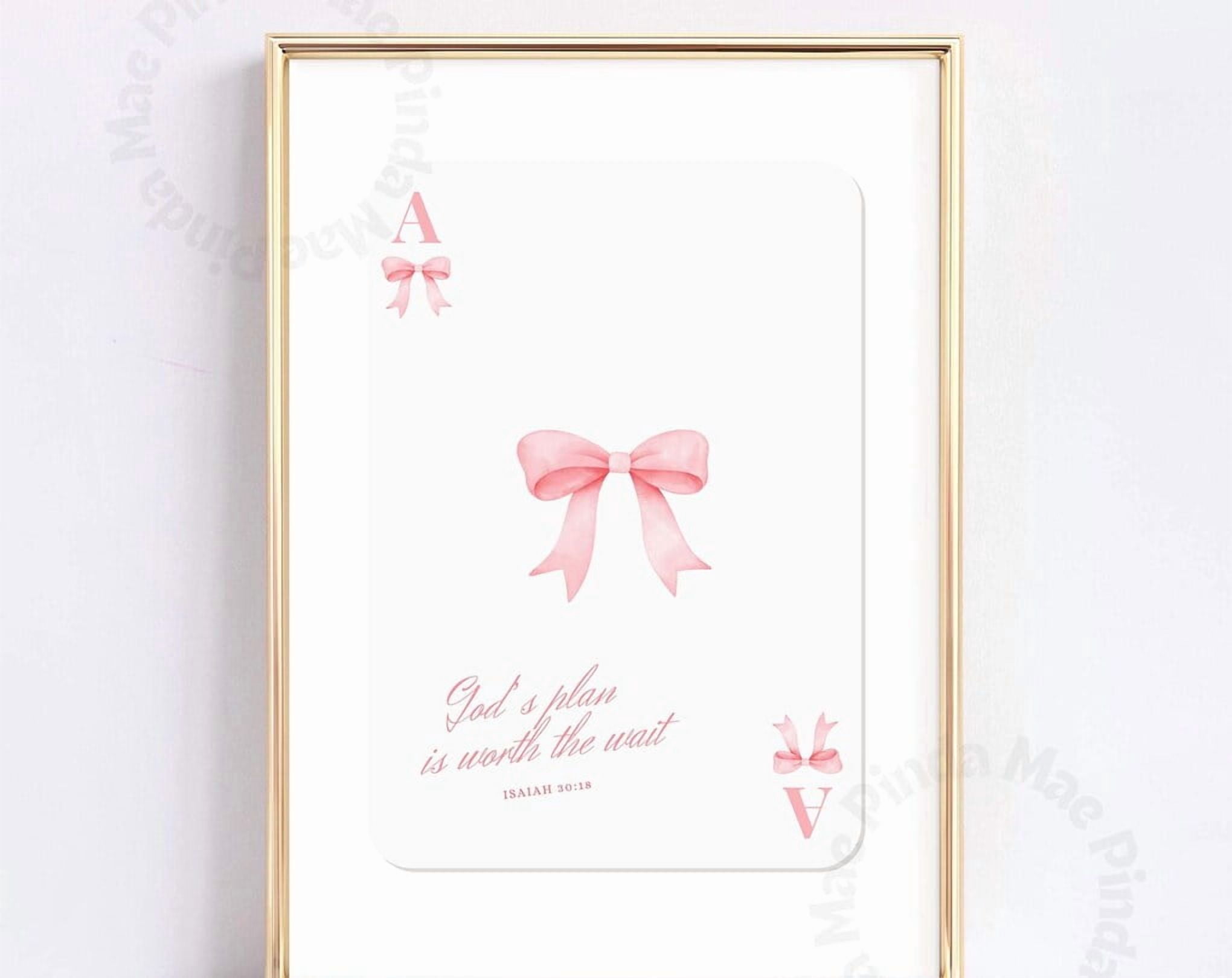 Miluva God S Plan Christian Wall Art, Pink Retro Bible Verse Print ...