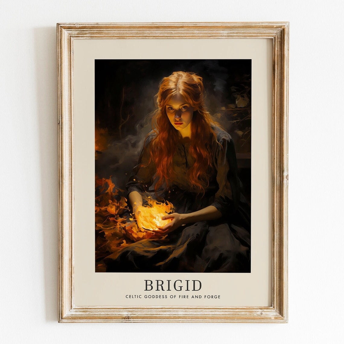 Miluva Goddess Brigid Wall Art Romanticism Style, Celtic Goddess Of ...