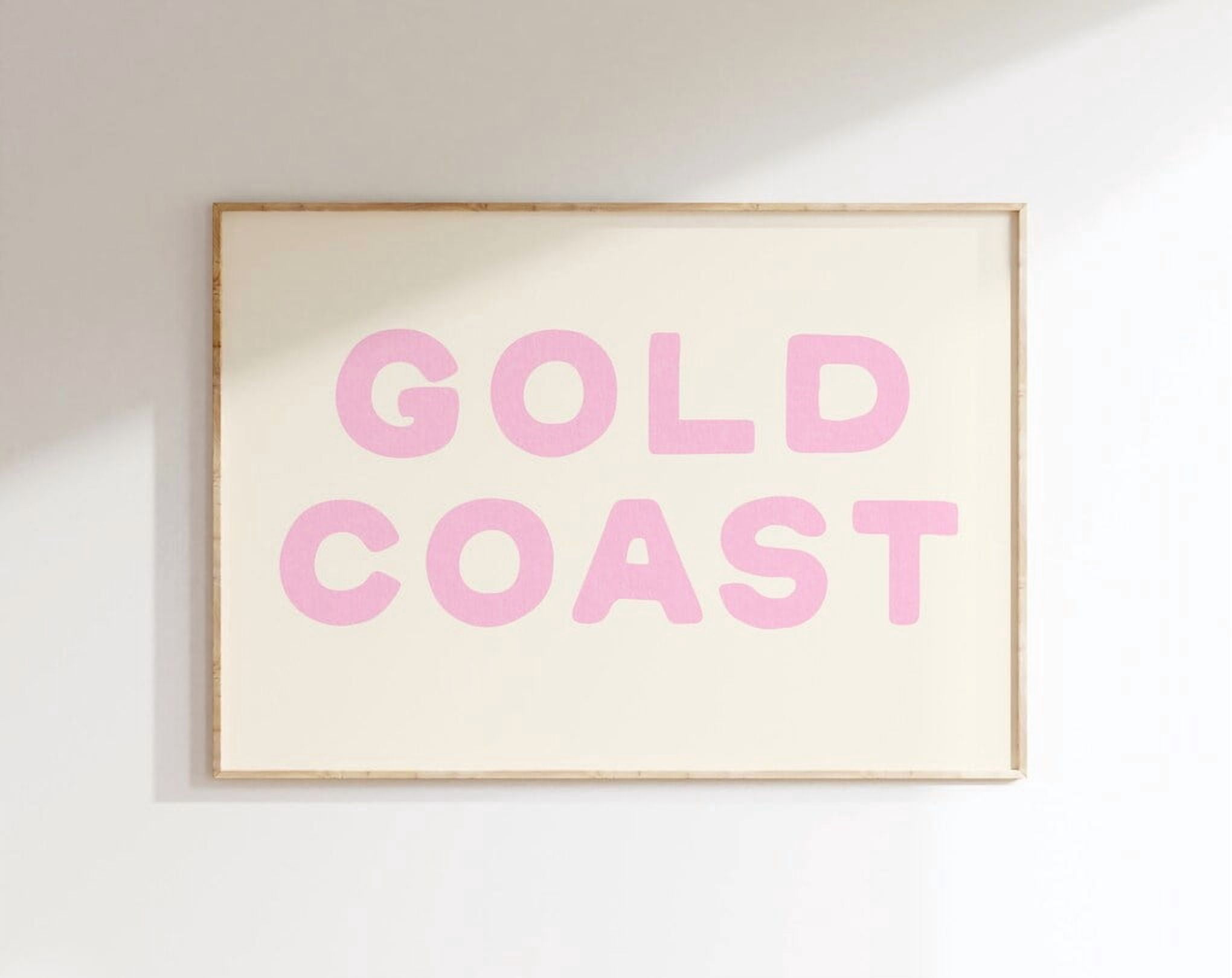 Miluva Gold Coast Art Print Coastal Cowgirl Decor Australia Beach Wall ...