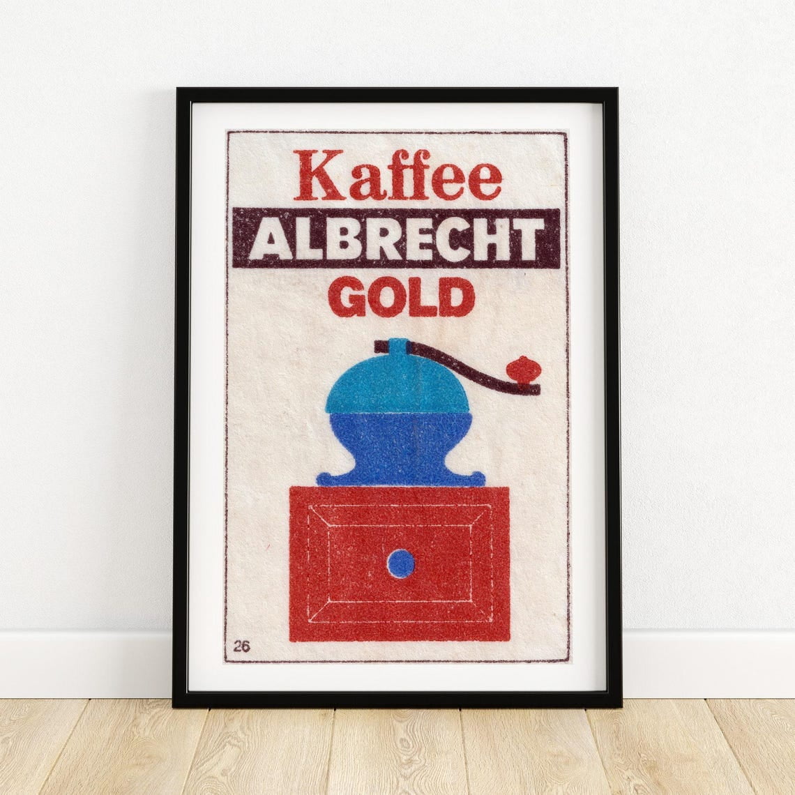 Miluva Gold Standard Coffee - Matchbox Print - Aesthetic Wall Art ...