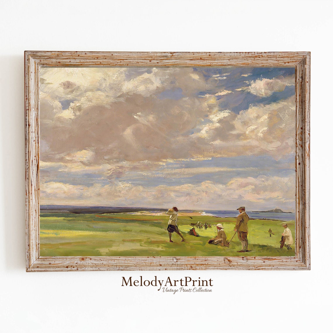 Miluva Golf Print, Vintage Golf Landscape Art Print, Vintage Golf ...