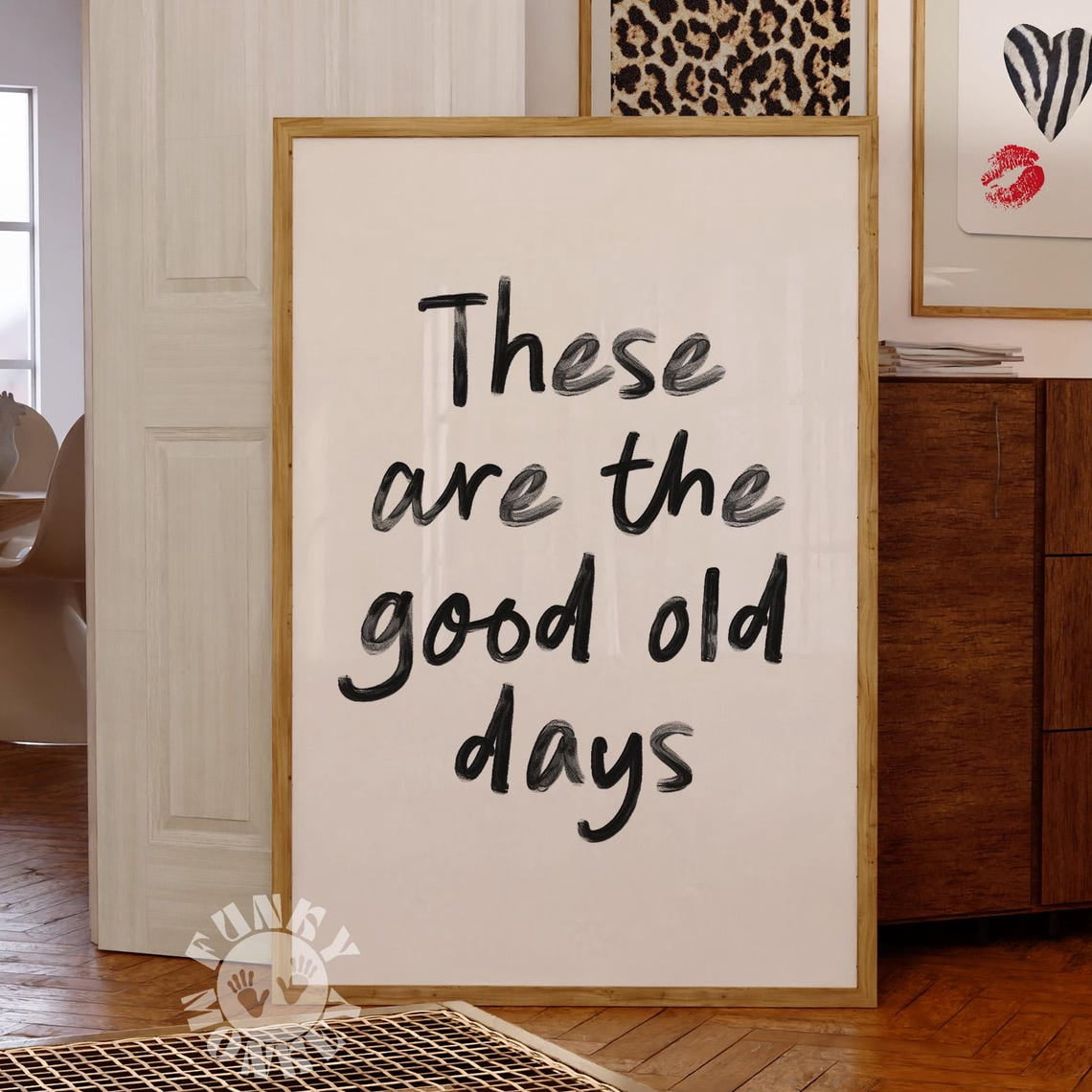 Miluva These Are The Good Old Days Poster, Trendy Wall Art , Retro ...