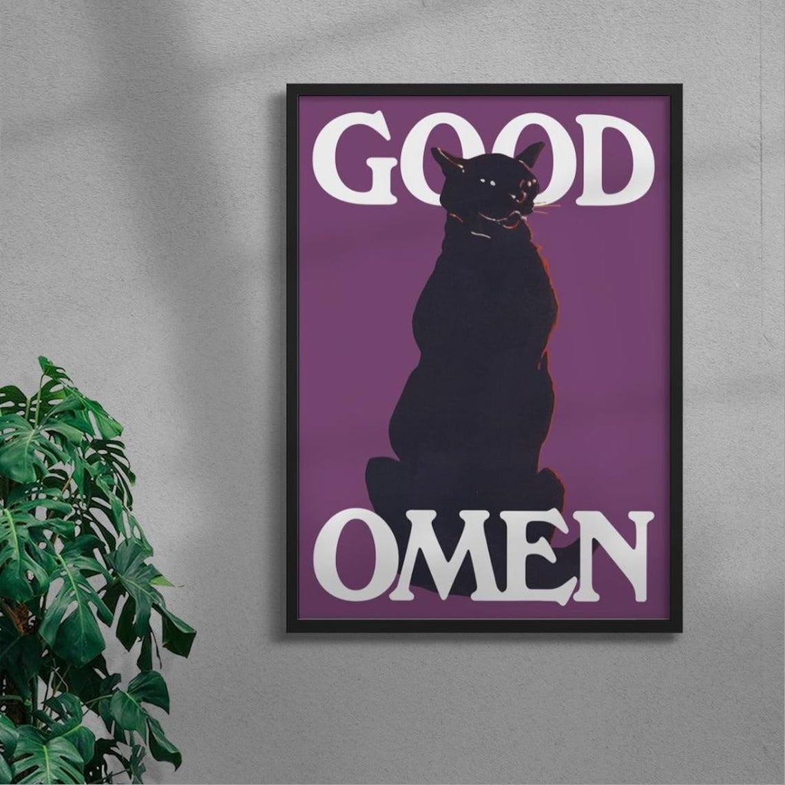 Miluva Good Omen Aesthetic Wall Art Print Minimalist Poster For Bedroom ...