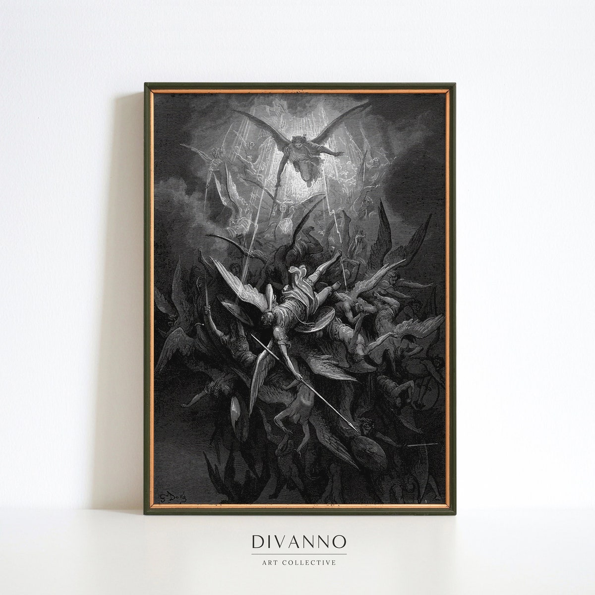 Miluva Gustave dorã© paradise lost print – Exhibition victorian poster ...