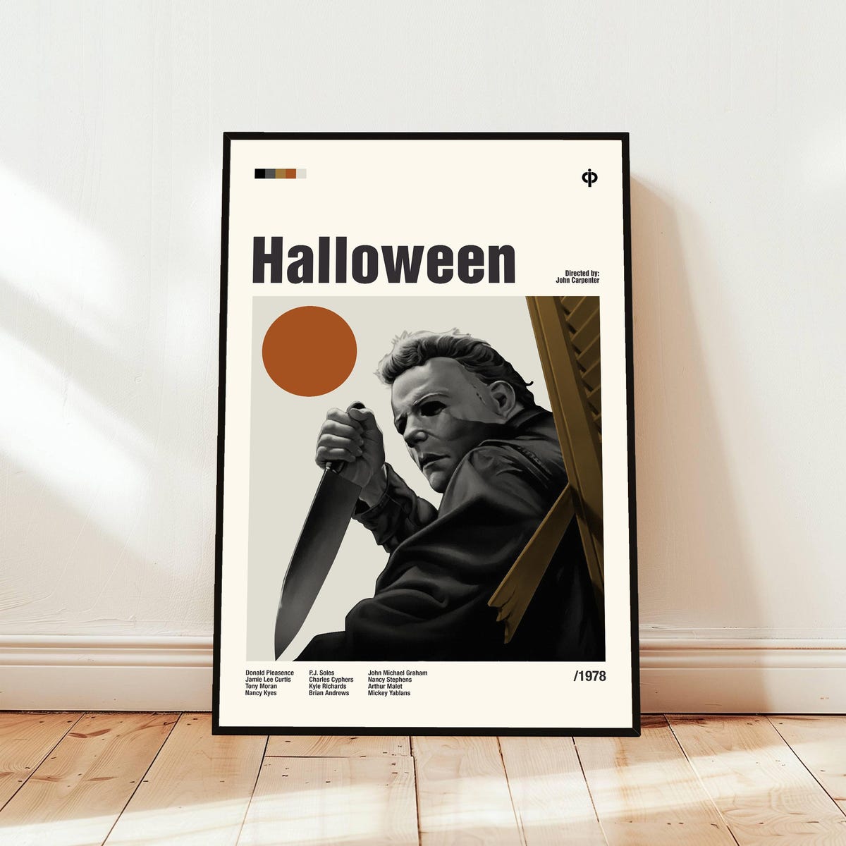 Miluva Halloween poster / movie poster / midcentury modern art ...