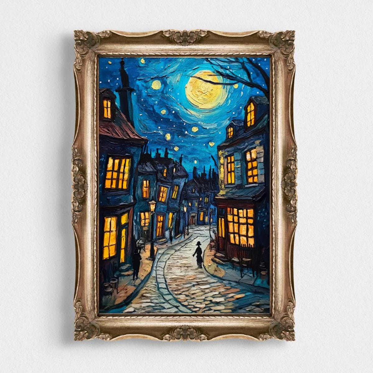 Miluva Halloween spooky starry night street art whimsical victorian ...