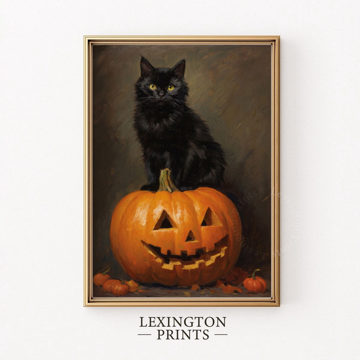 Miluva Halloween wall art vintage halloween rustic halloween decor cat ...