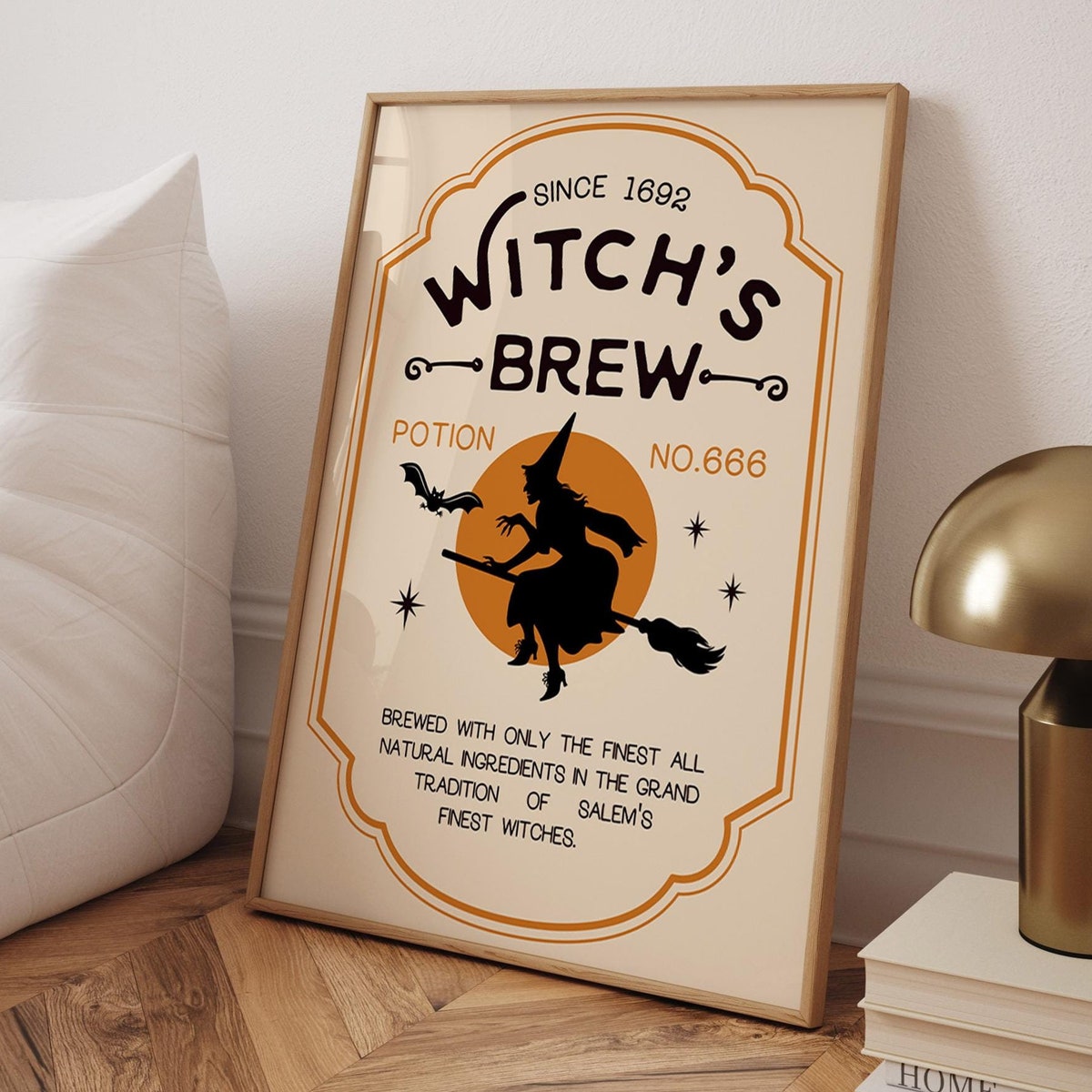 Miluva Halloween witch's brew potion halloween print spooky wall art ...