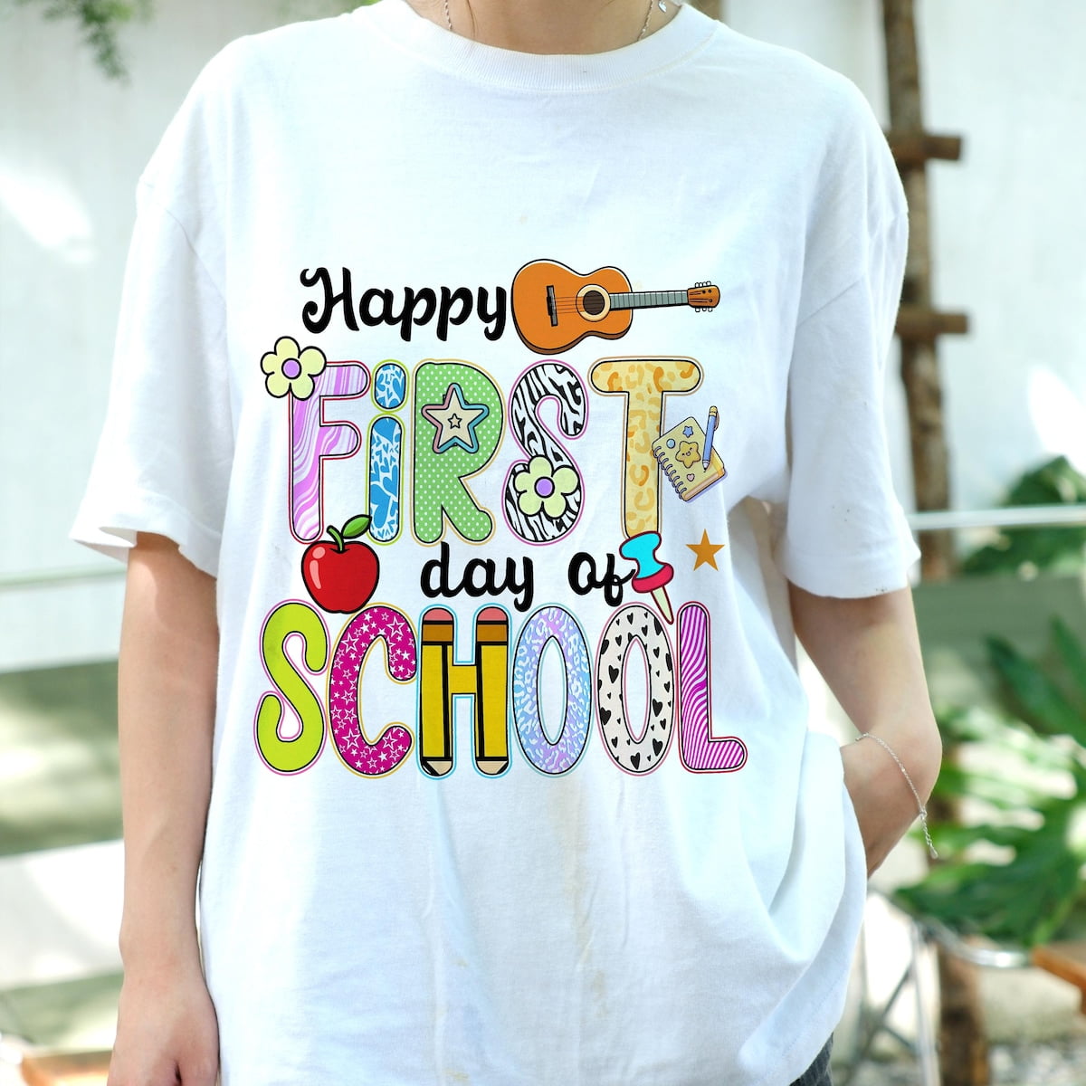 Miluva Happy First Day Of School Shirt, Back To School T-Shirt For ...