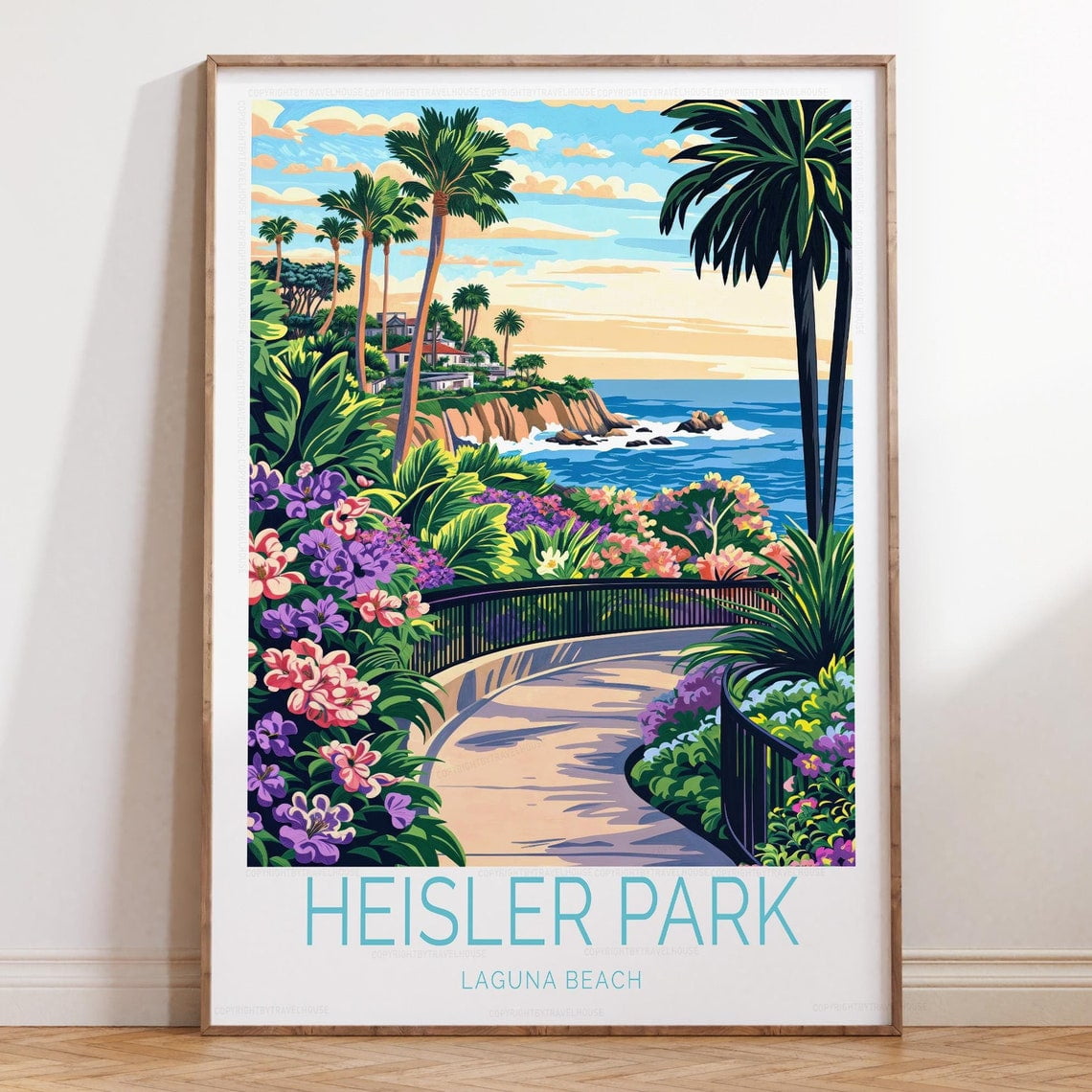 Miluva Heisler Park California Wall Art Print, Laguna Beach Travel ...