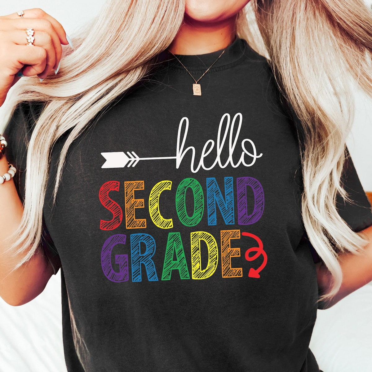 Miluva Hello Second Grade Shirt, First Day Of School T-Shirt, Second ...
