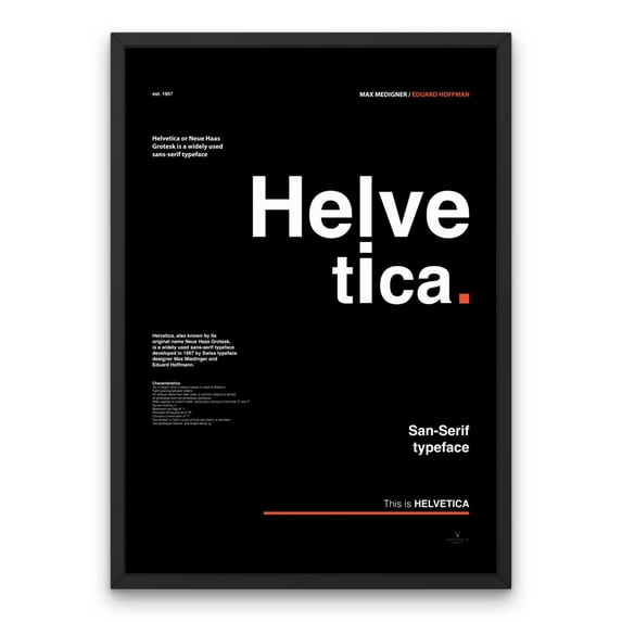 Miluva Helvetica Neue Poster Printable Helvetica Font Printable ...