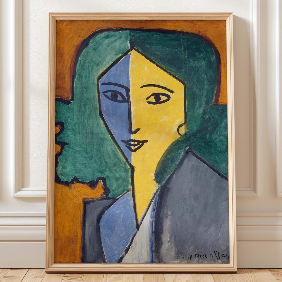 Miluva Henri Matisse Lydia Portrait Abstract Fauvist Woman Art Print ...