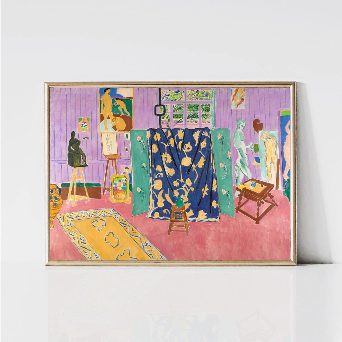 Miluva Henri Matisse Pink Studio Fauvism Colorful Modern Art Print ...