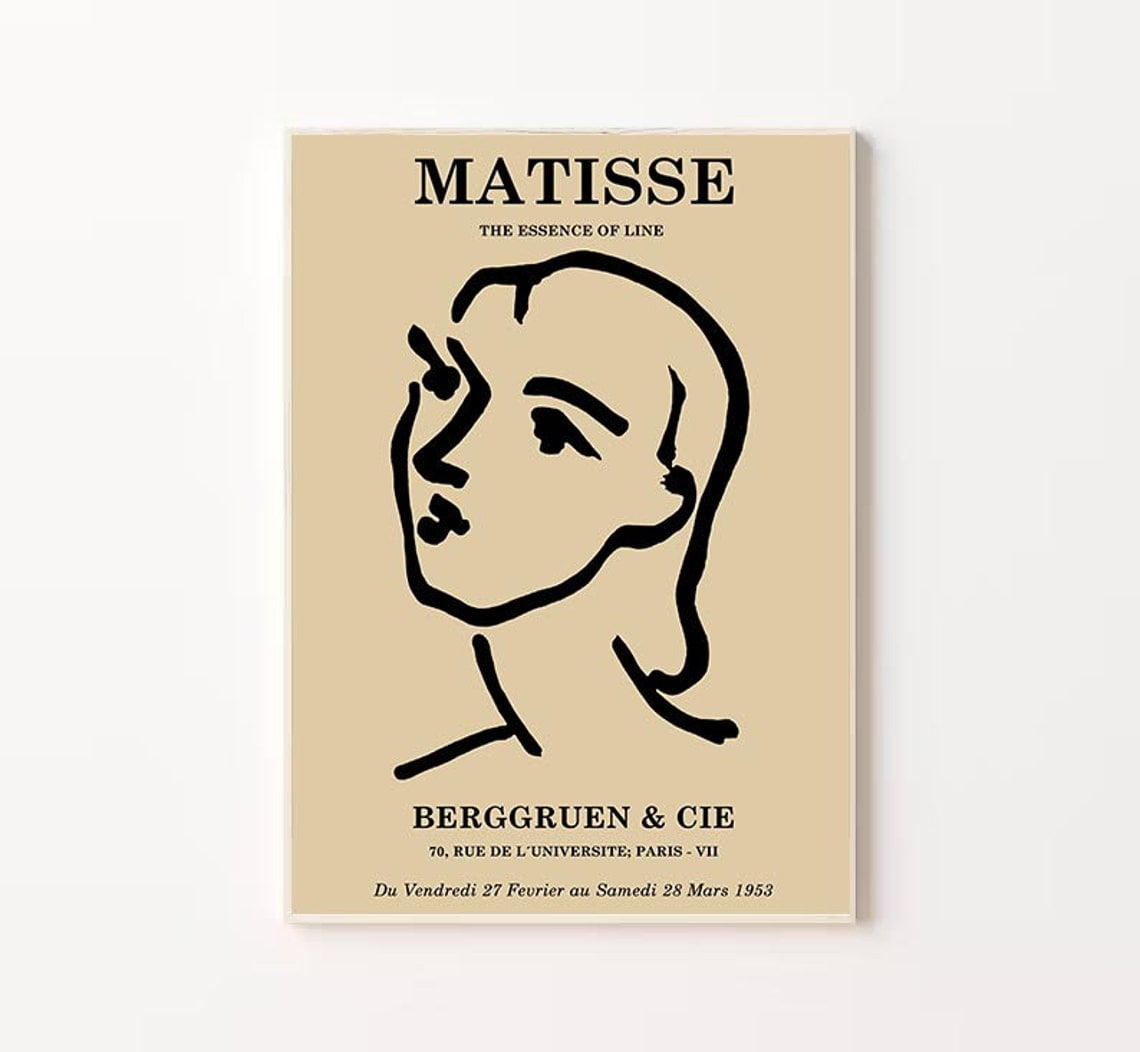 Miluva Henri Matisse Print Matisse Poster Line Art Line Art ...