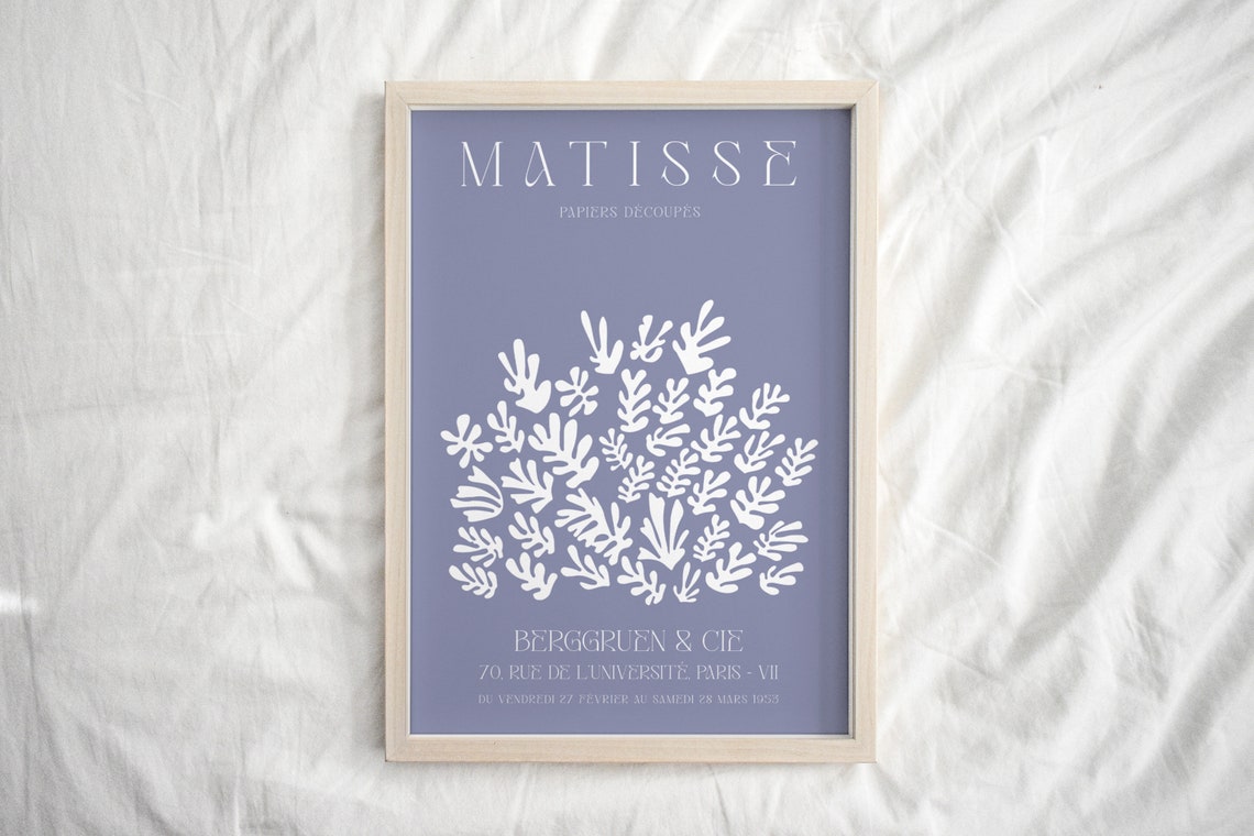 Miluva Henri Matisse Print, Purple Henri Matisse Poster, Henri Matisse ...