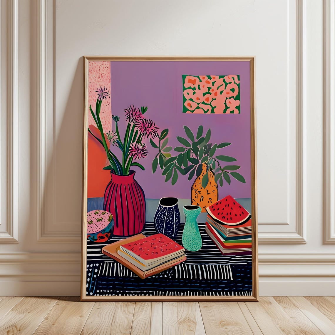 Miluva Henri Matisse Room Office Art, Bookish Wall Library Print ...