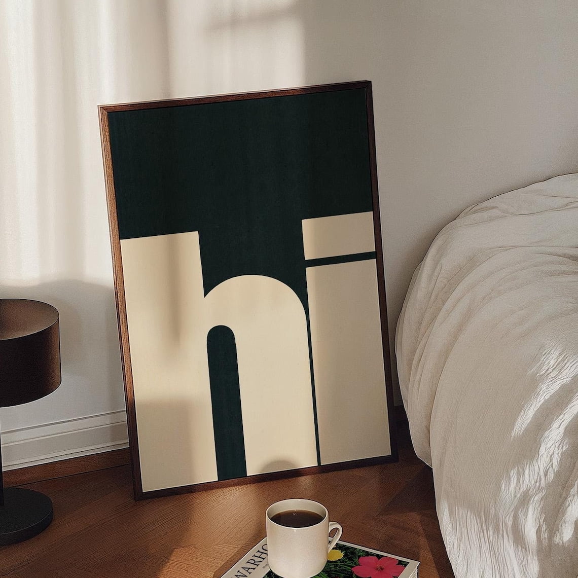 Miluva Hi Print Welcome Wall Art - Trendy Entryway Wall Art Print ...