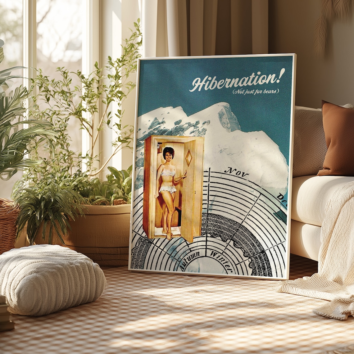 Miluva Hibernation! Not Just For Bears Art Print Surreal Winter Chalet ...