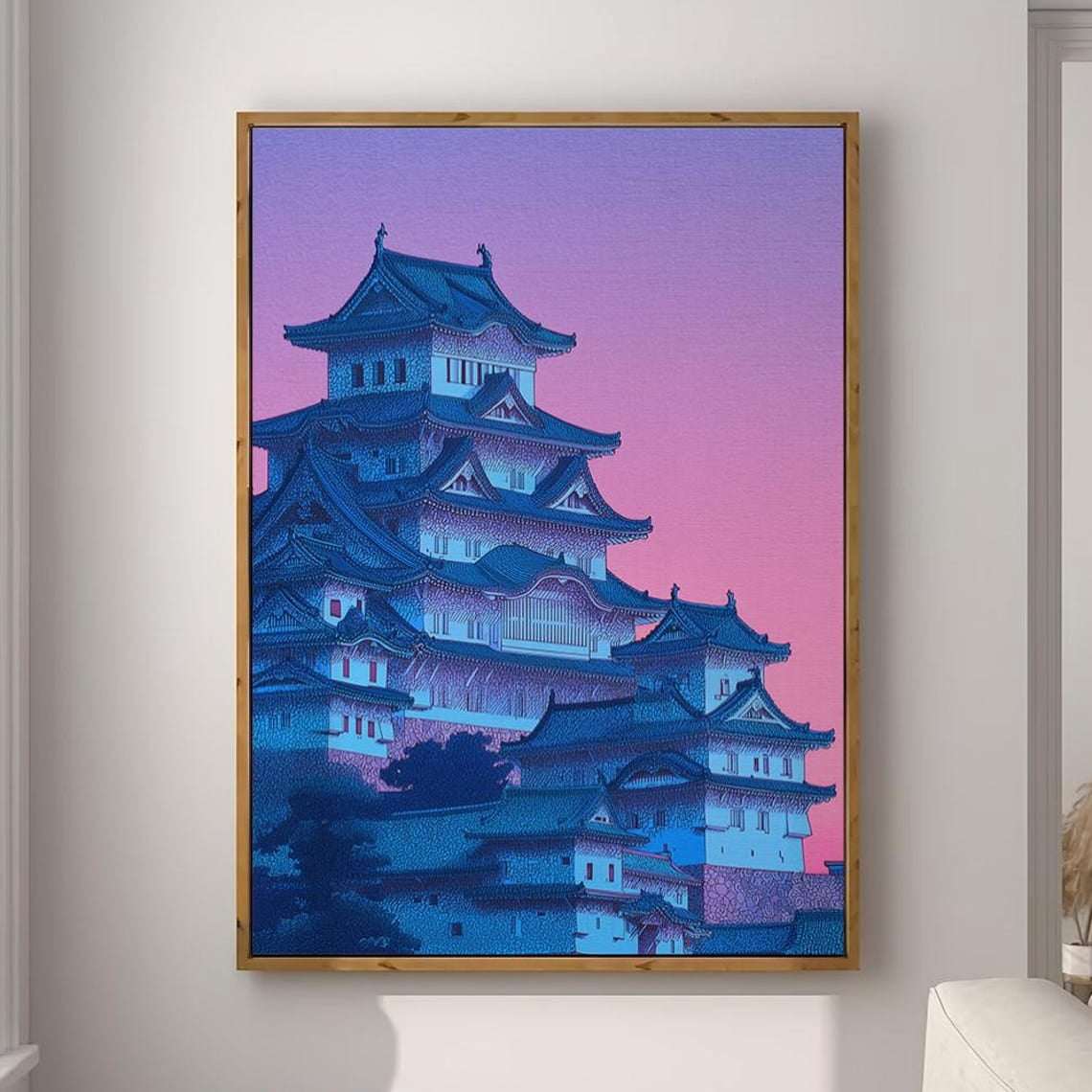 Miluva Himeji Castle Hyogo Japan Landscape Vacation Print Travel Art ...