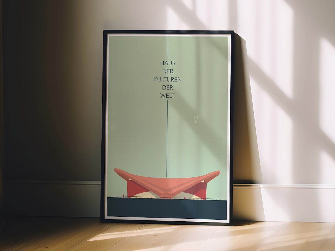 Miluva Hkw, Haus Der Kulturen Der Welt, Hugh Stubbins, Berlin Poster ...