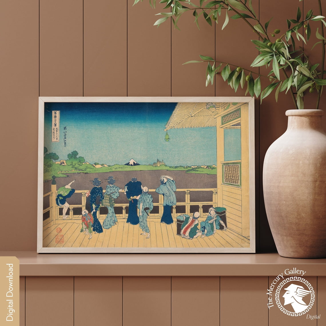 Miluva Hokusai Print, Japan Wall Art, Sazai Hall At The Temple Of The ...
