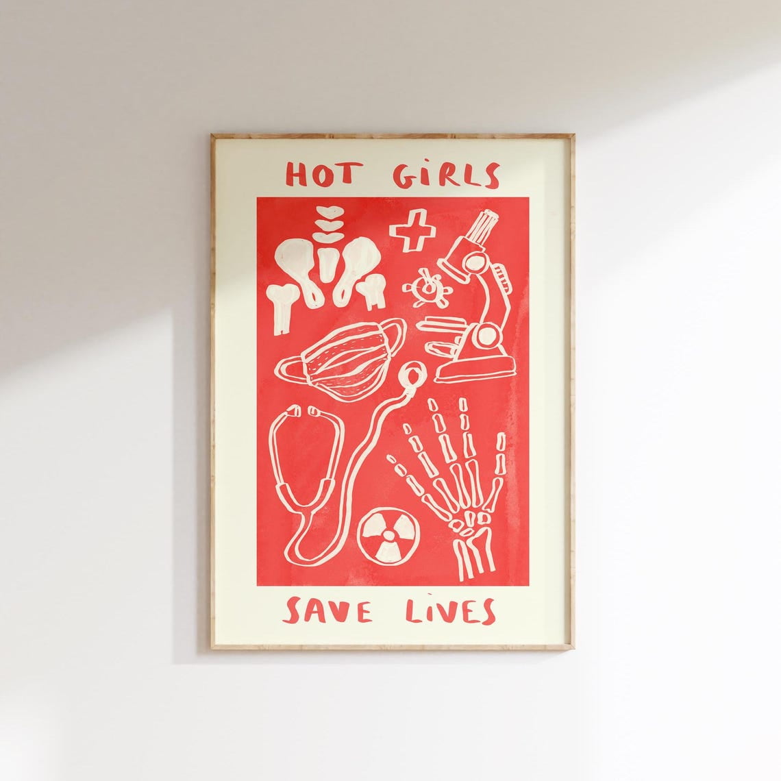 Miluva Hot Girls Boys Save Lives Wall Print - Radiography Healthcare ...