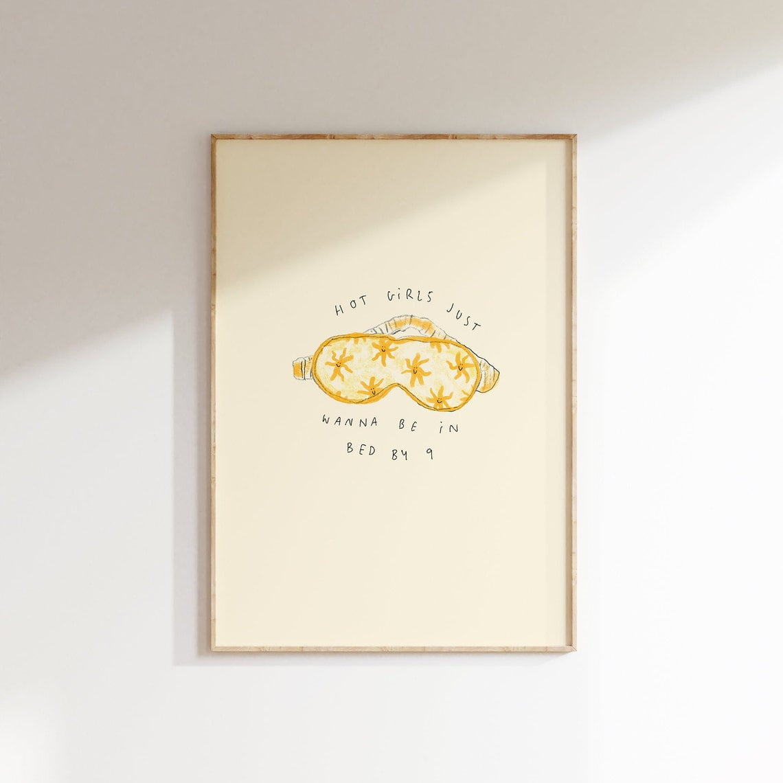 Miluva Hot Girls Just Want To Be In Bed By 9 Wall Print Early Night ...
