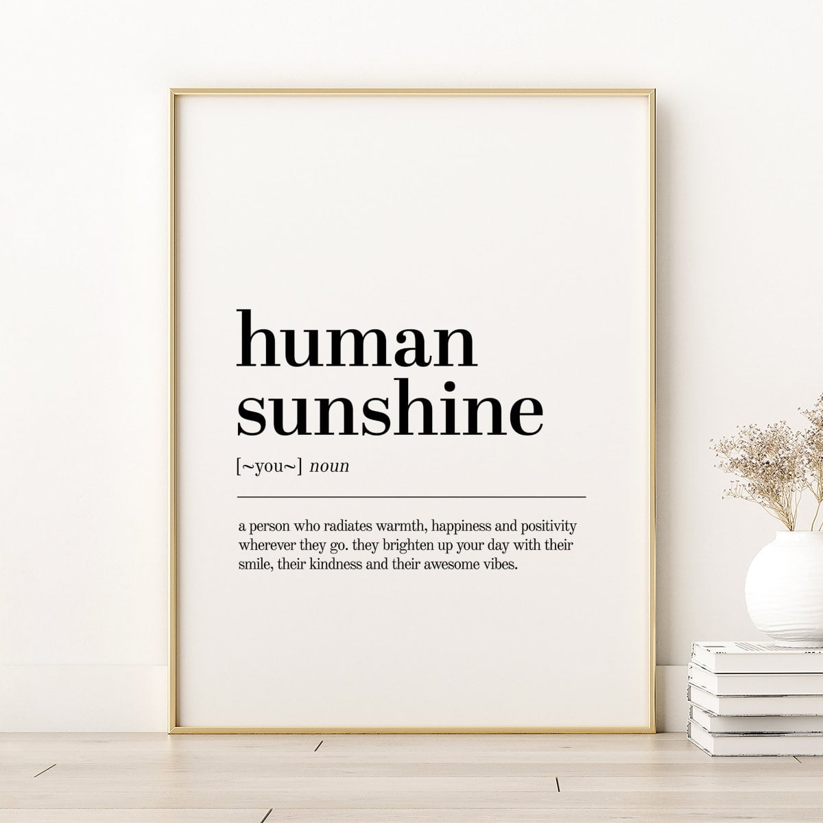 Miluva Human sunshine definition print – Office definition print ...