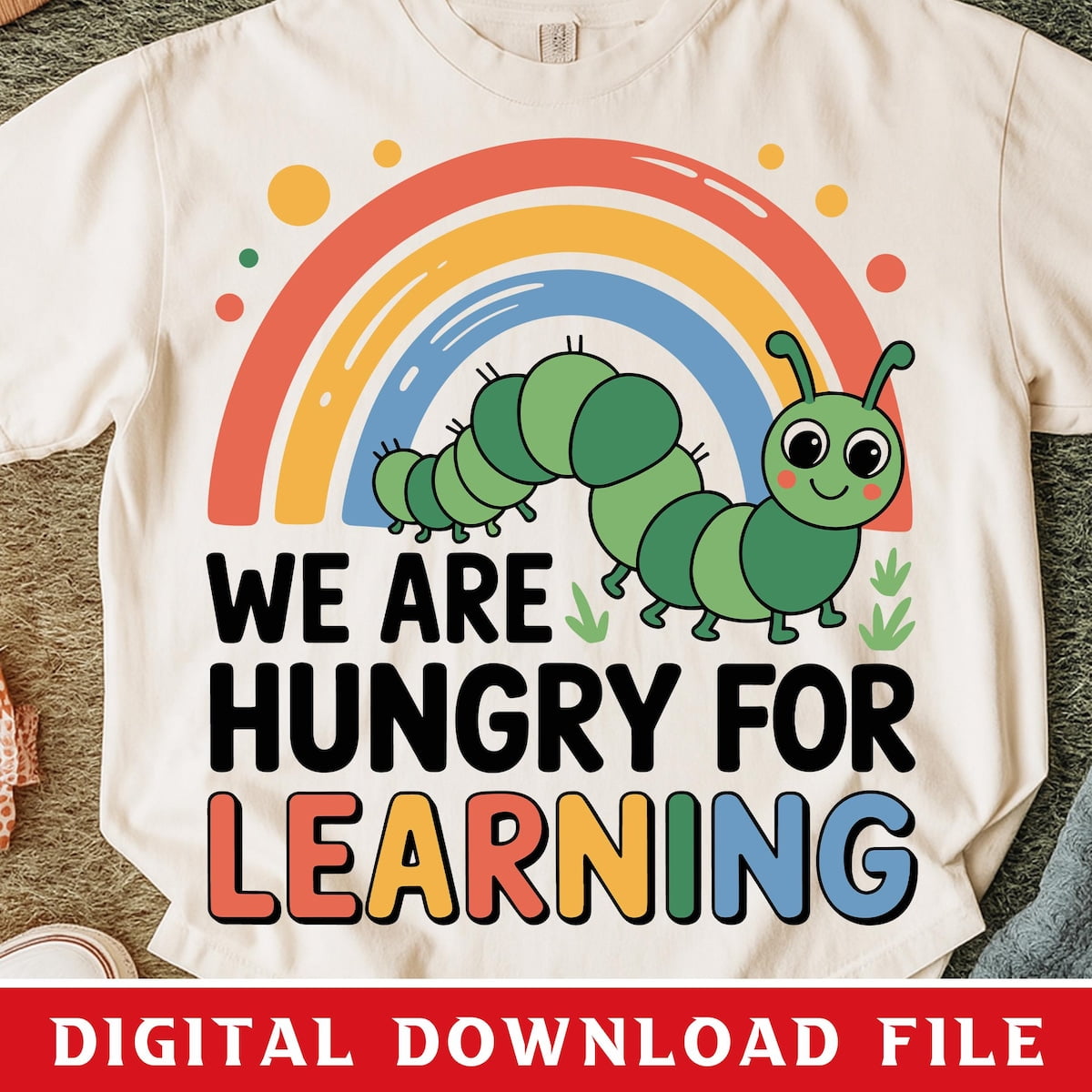 Miluva We Are Hungry For Learning , Teacher Shirt , Back To School Gift ...