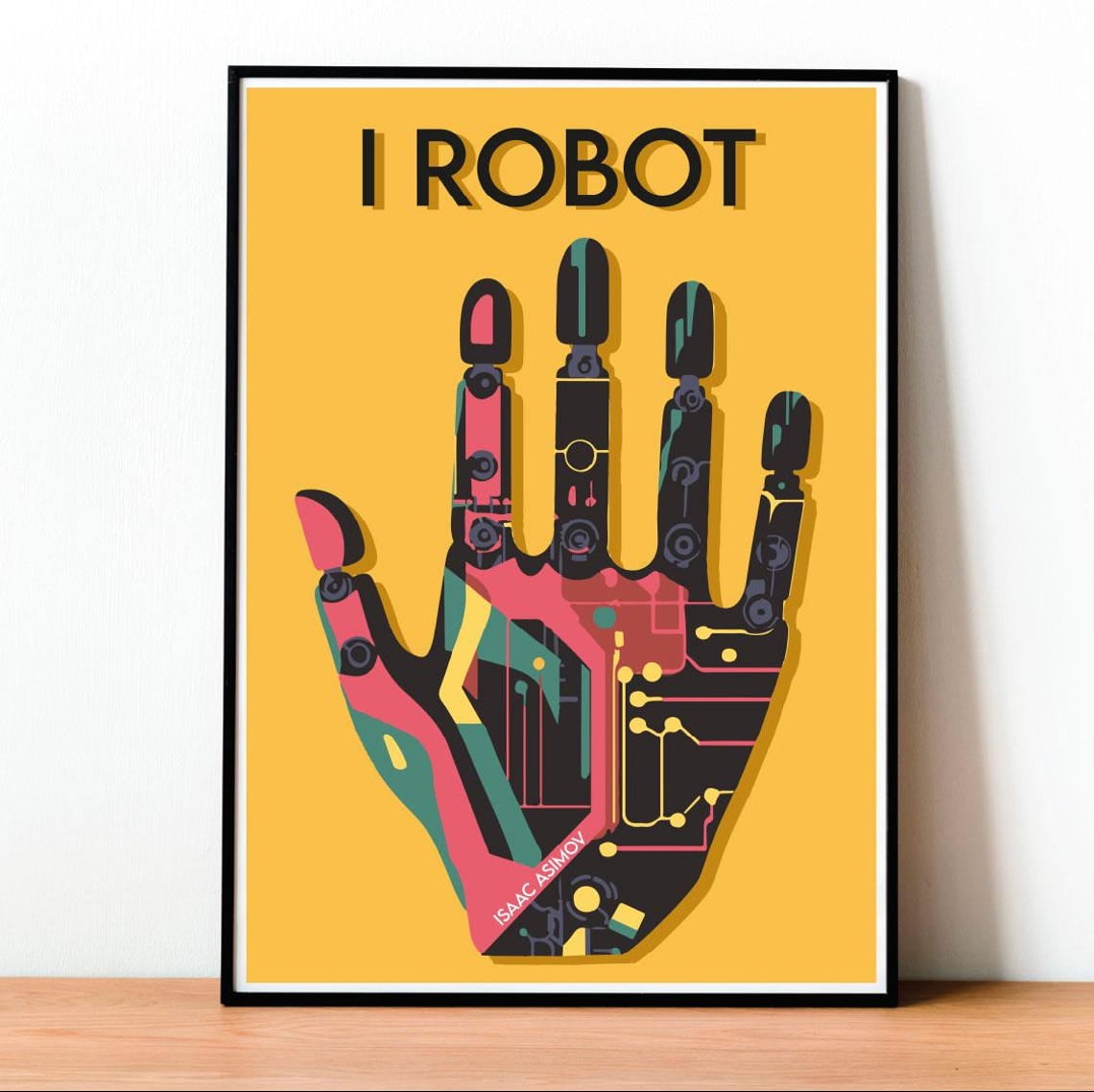 Miluva I Robot, Book Cover, Isaac Asimov, Poster, Modern Design, Geek ...