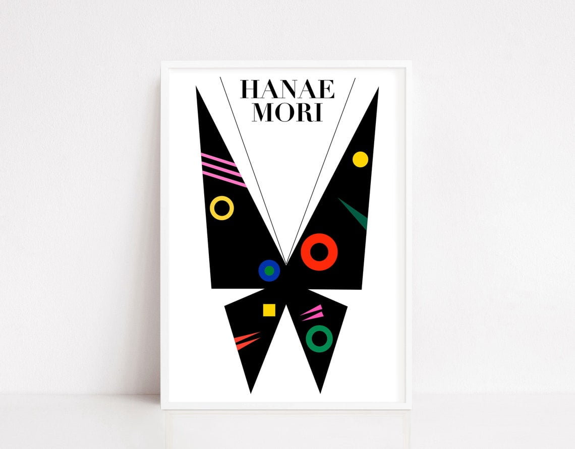 Miluva Ikko Tanaka Ikko Tanaka Poster Ikko Tanaka Art Hanae Mori Poster Decor For Living Room ...