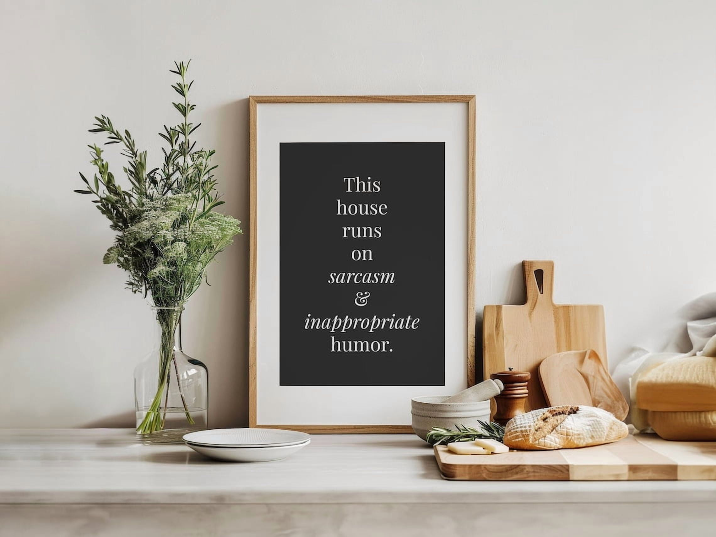 Miluva Inappropriate Humor Print Kitchen Art Wall Decor Family Poster ...