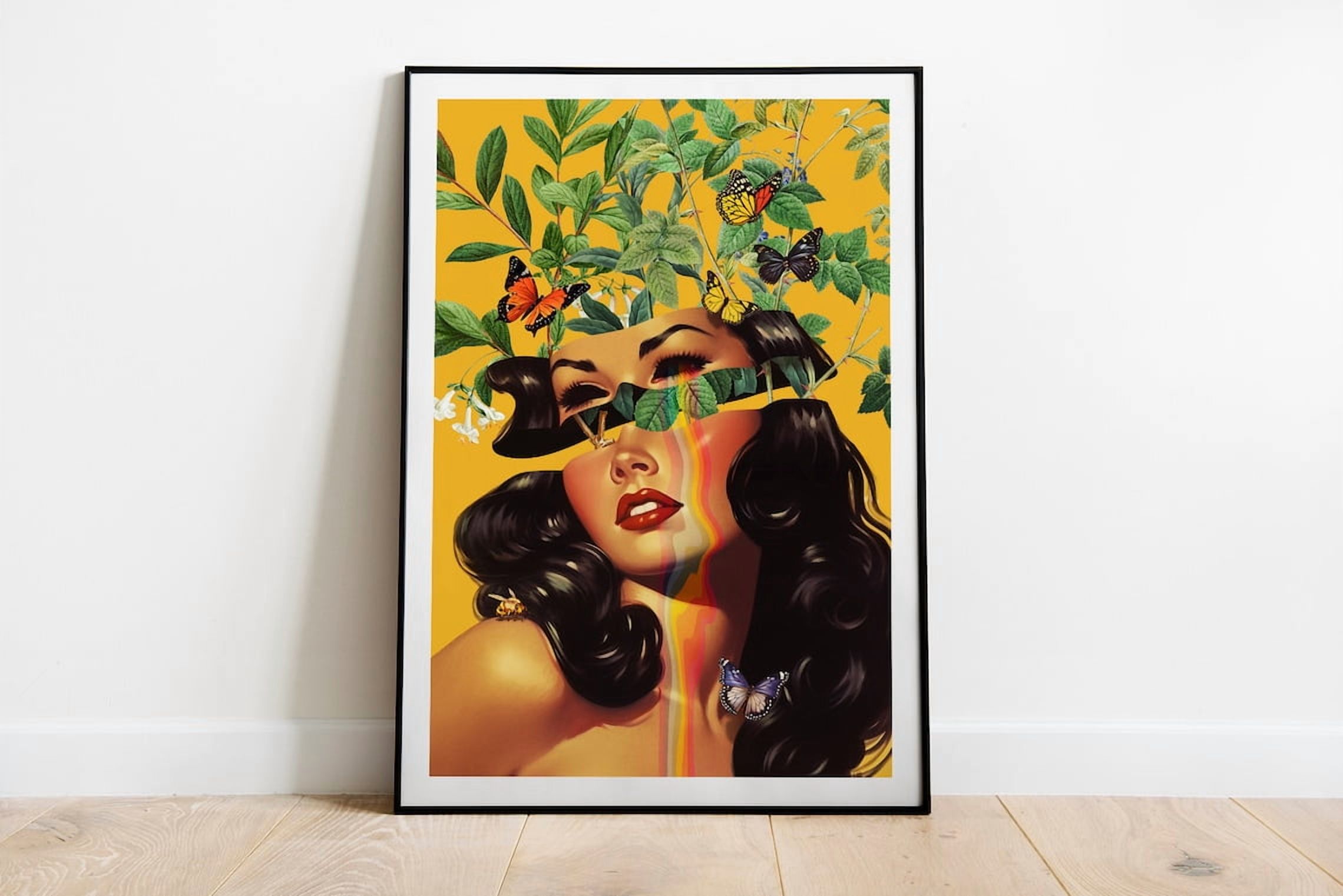 Miluva Inside Beauty V5 ( Retro Wall Art, Vintage Surreal Collage Art ...